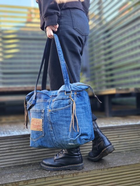 Unique Handmade Upcycled Denim Bags by Gabus81